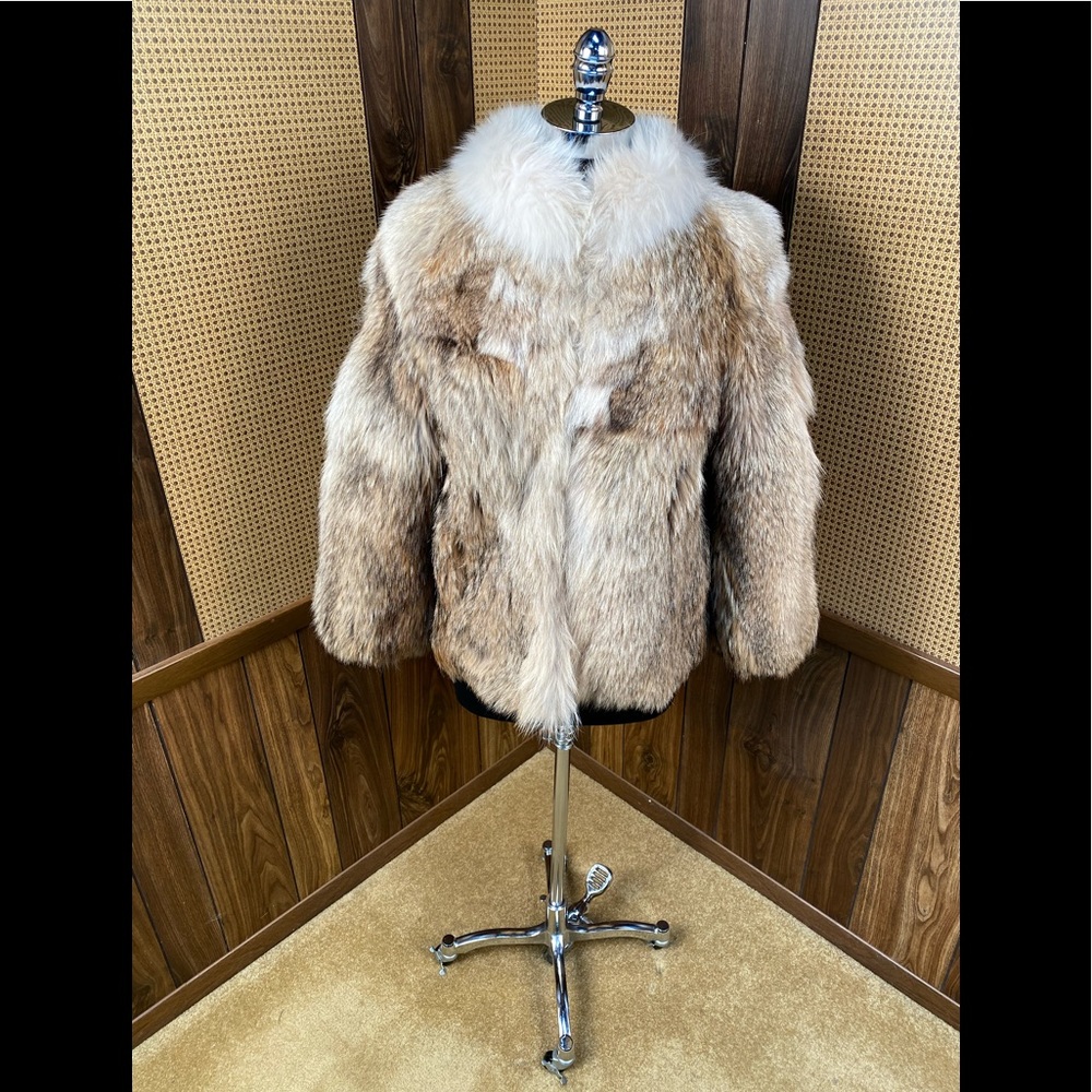 Vintage Davison’s Fur Salon Coyote & Fox Fur Coat Jac… - Gem